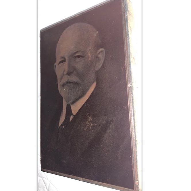 ANTIQUE MayFlower Descendant -Dr. Henry Barton Jacobs, Copper Etching Printing Block @ 5-3/4”x 3 ...