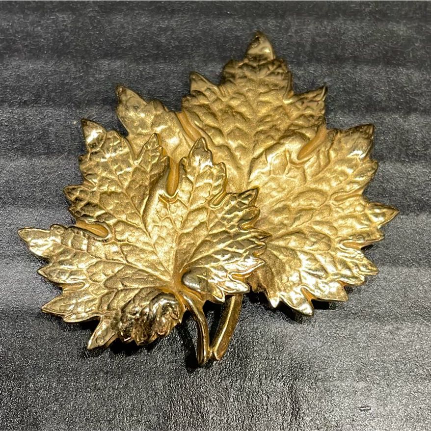 Vintage Napier Twin Maple Leaf Pin