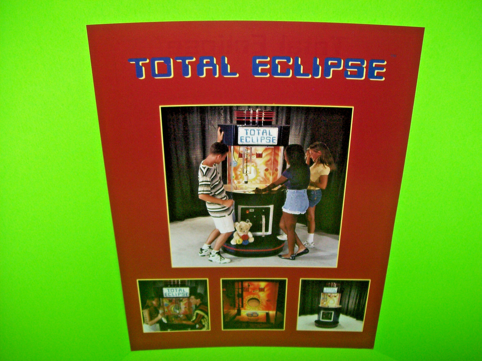 Bobs Space Racers TOTAL ECLIPSE Original 1996 Redemption Arcade Game ...