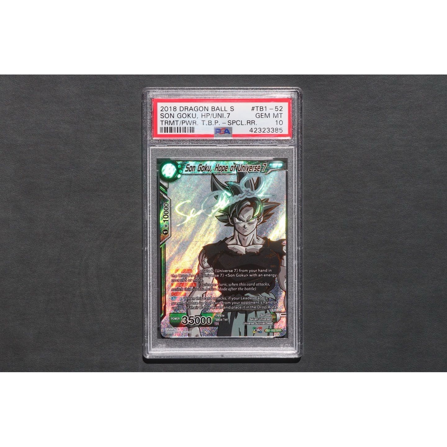 Son Goku, Hope of Universe 7 SPR - Gem Mint - PSA 10 Dragon Ball Super ...