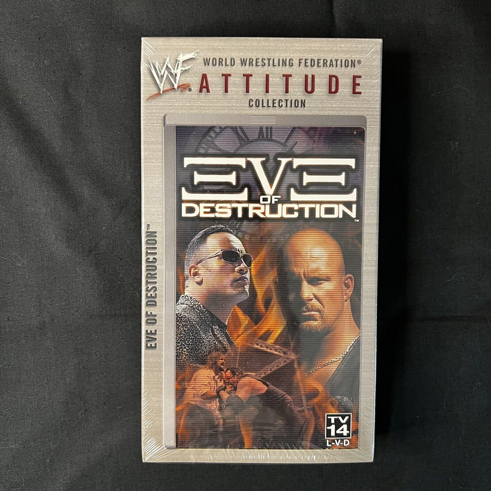 WWF Attitude Collection Eve Of Destruction 2001 VHS Sealed WWE AEW ROH ...