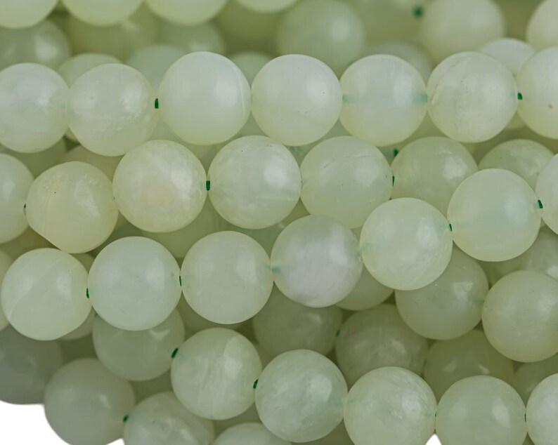 Natural New Mountain Jade, High Quality in Round, 4mm, 6mm, 8mm, 10mm ...