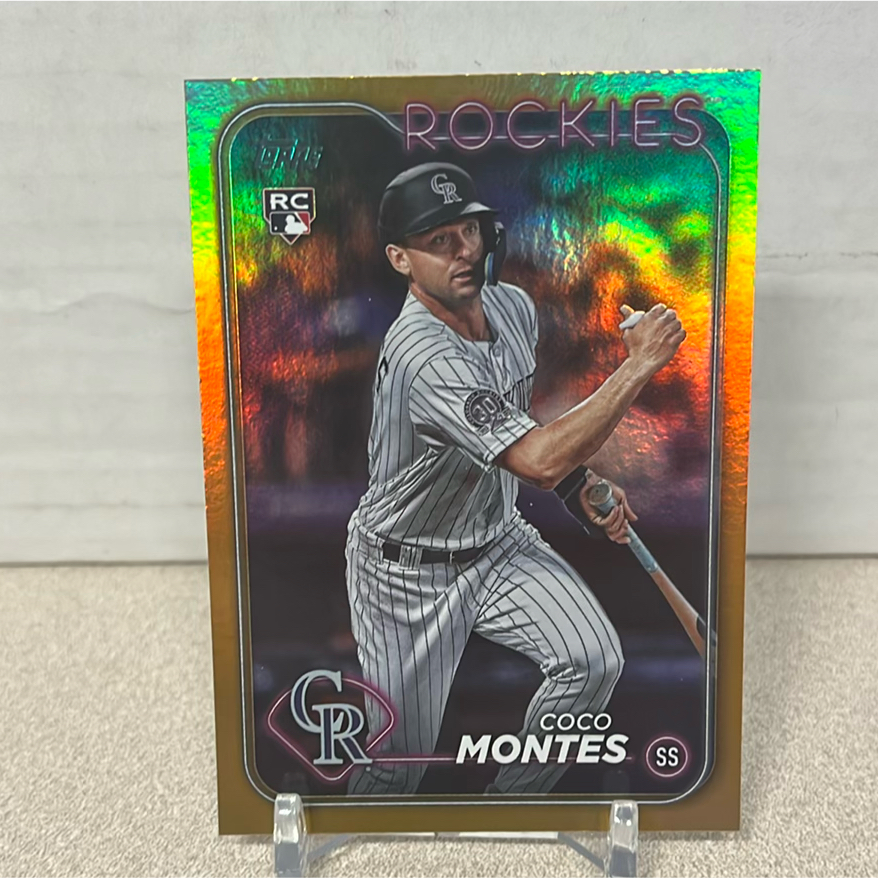Coco Montes - RC Gold Foil 2024 Topps Series 1 Colorado Rockies