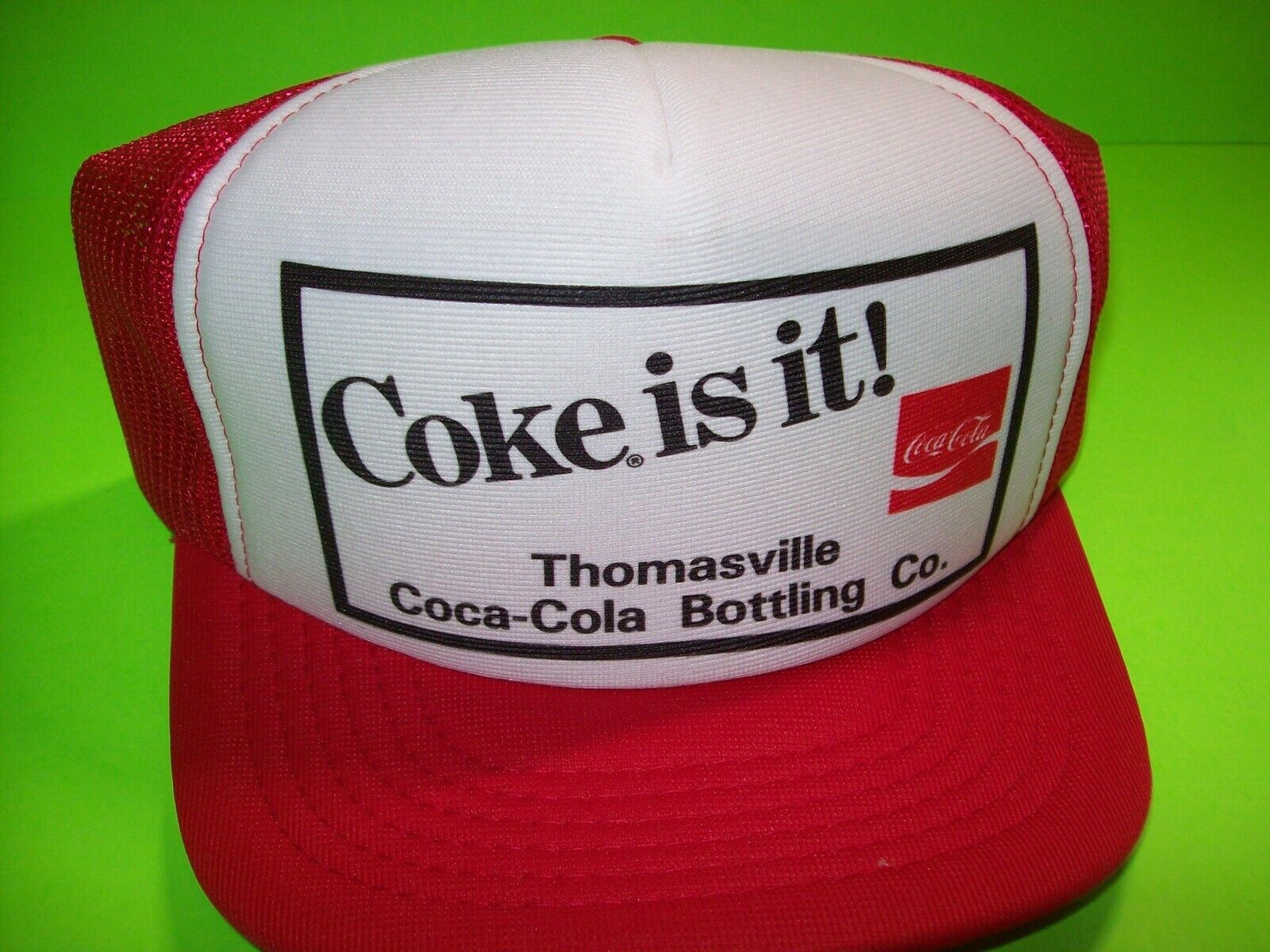 Coca-Cola Hat Baseball Cap 1980s Vintage Coke Is It NOS Thomasville ...