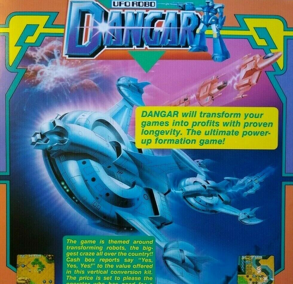 UFO Robo Dangar Ninja Emaki Arcade Flyer 1987 Nichibutsu Art Print ...