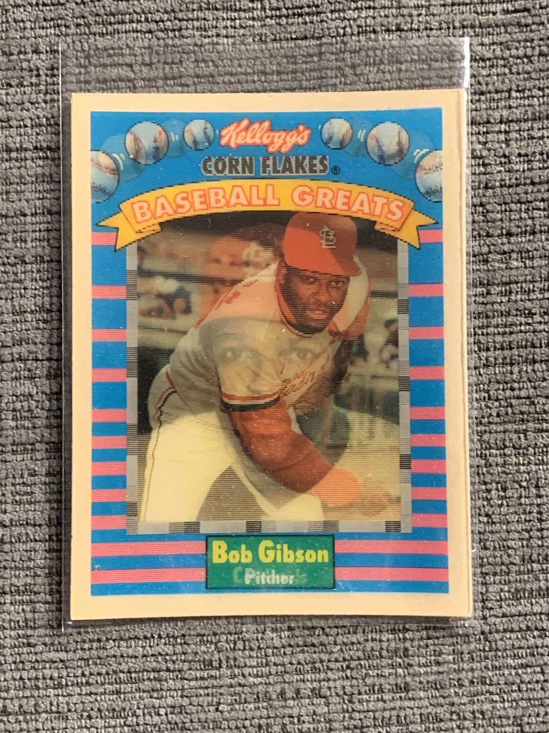 1991 Kellogg Bob Gibson Baseball Greats Sportflics St Louis Cardinals