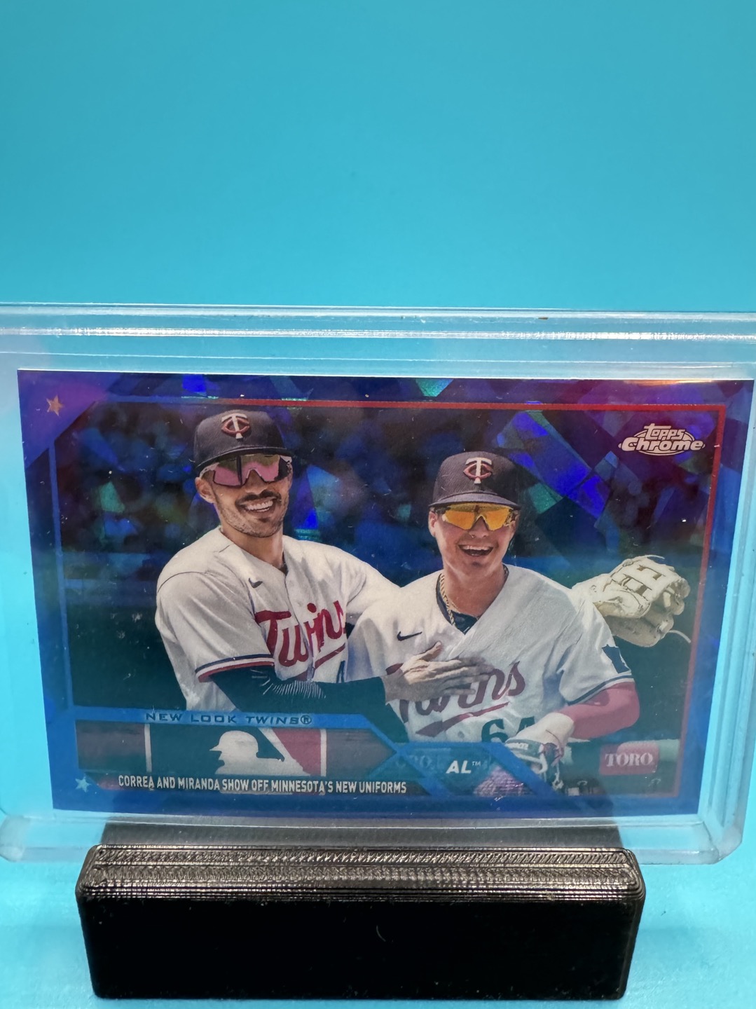 Carlos Correa & Jose Miranda Topps Chrome Sapphire Minnesota Twins