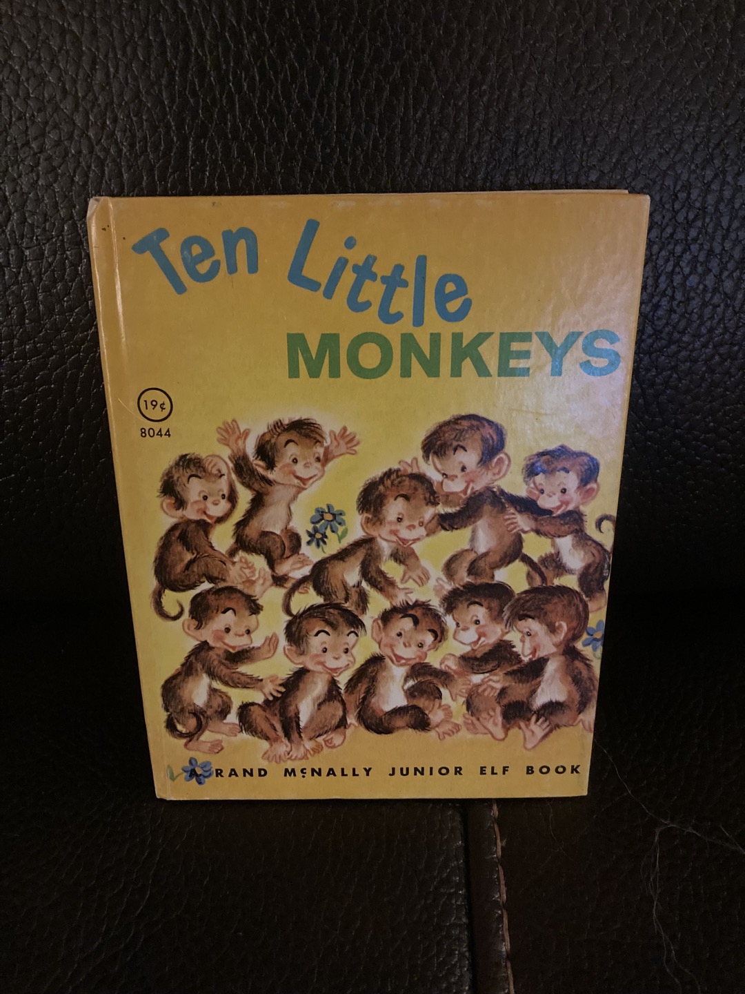 1953 Ten Little Monkeys Book FOR CRAFTING