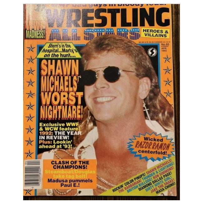 Wrestling All Stars Magazine Shawn Michaels Ric Flair WWF No 60 Apr 1993