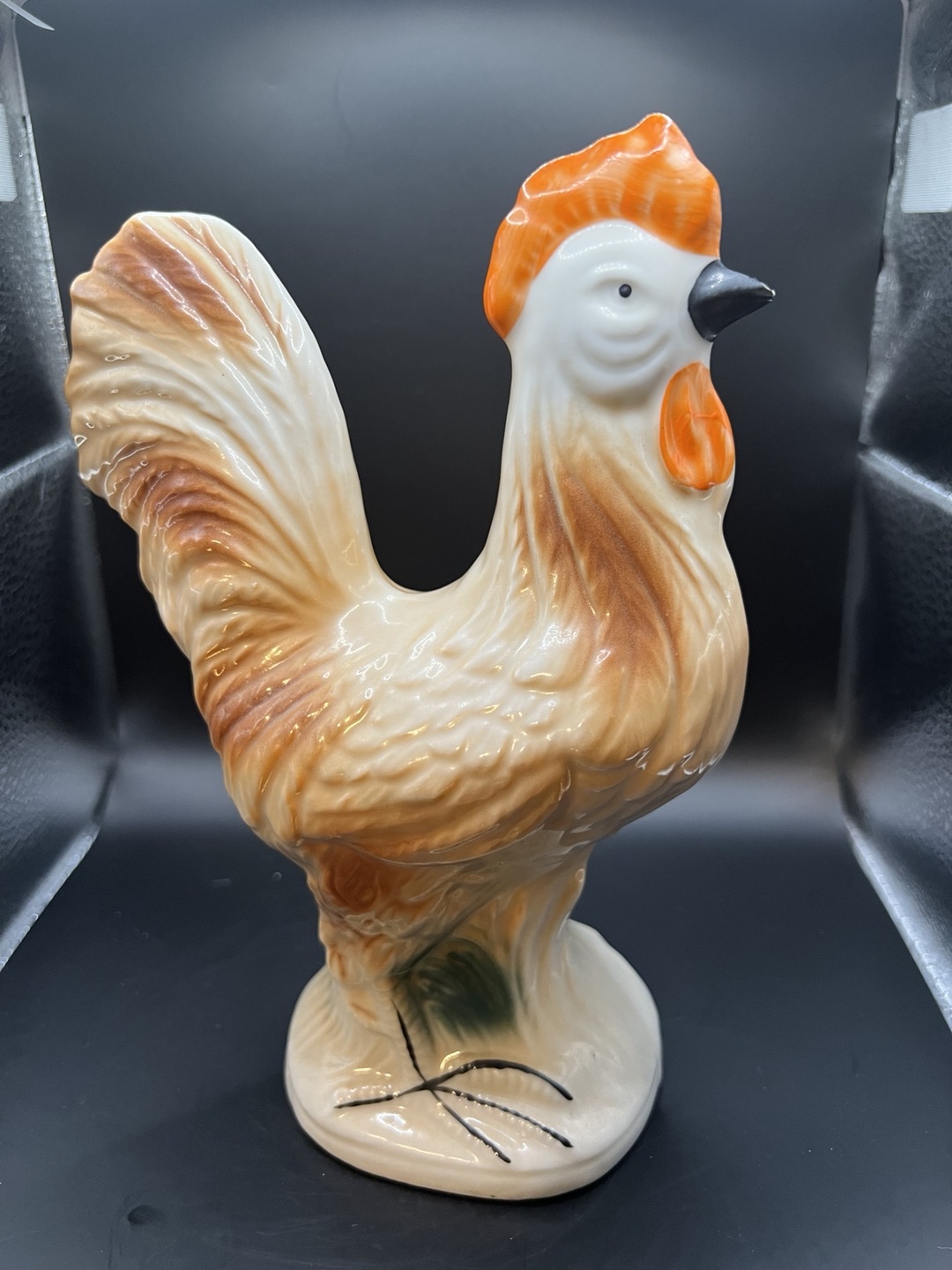 Ceramic Rooster Figurine