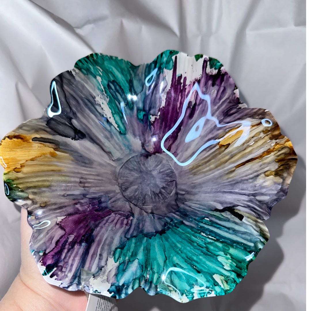 Beautiful Italian Multicolor Glass Bowl
