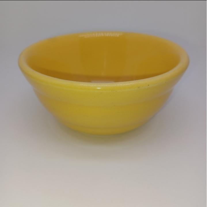 1940s Bauer Los Angeles POTTERY Ring Ware 4in Yellow GPK Ramekin