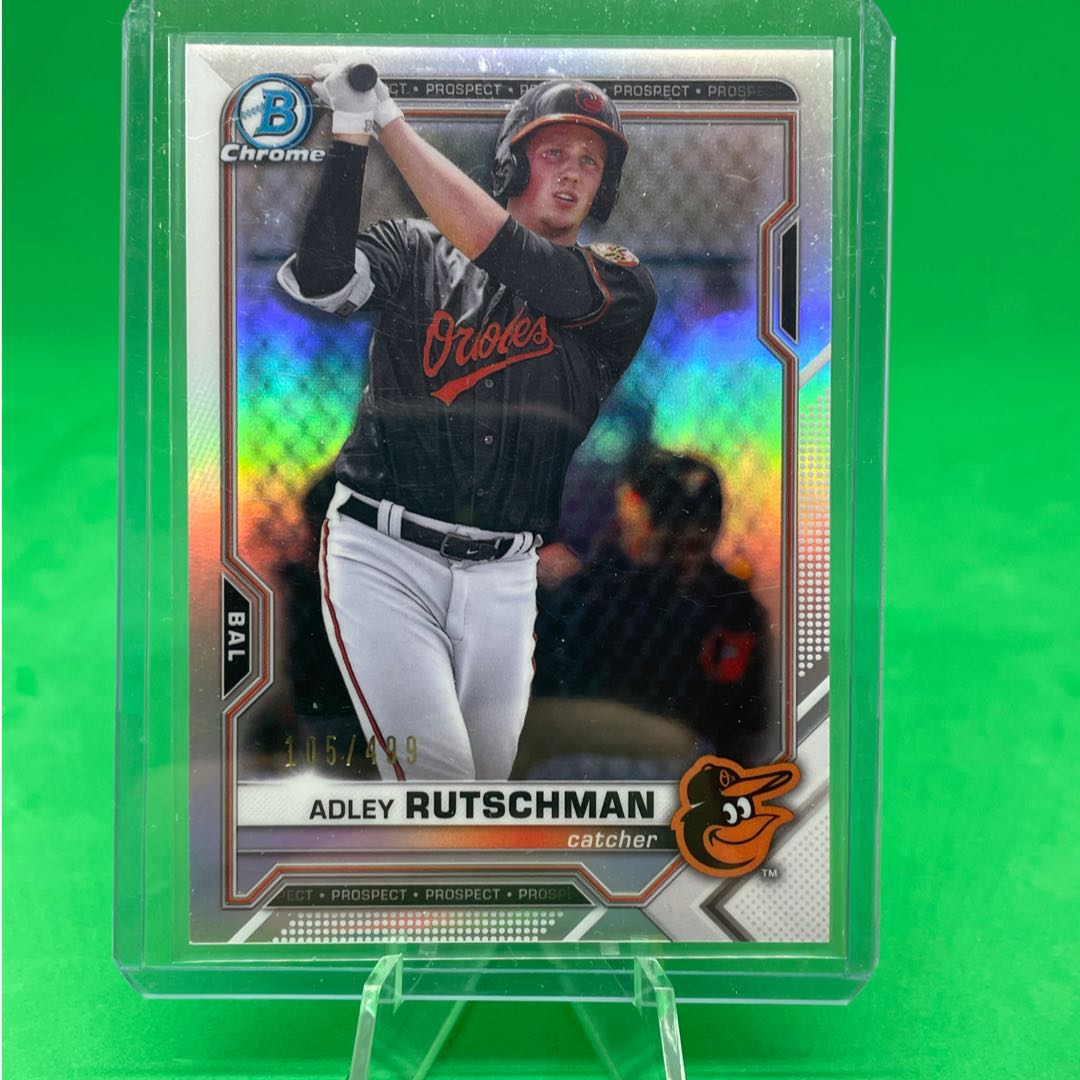 Adley Rutschman 2021 Bowman Chrome Refractor /499 Baltimore Orioles