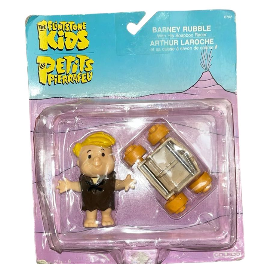1986 The Flintstone Kids - Barney Rubble With His Soapbox Racer Dual ...