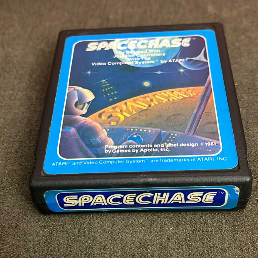 SPACECHASE 1981 Atari Video Game Cartridge Vintage