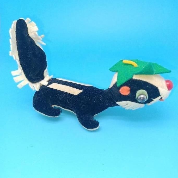 Vintage 1957 Dakin dream pet skunk Tochigi Mongi Velveteen