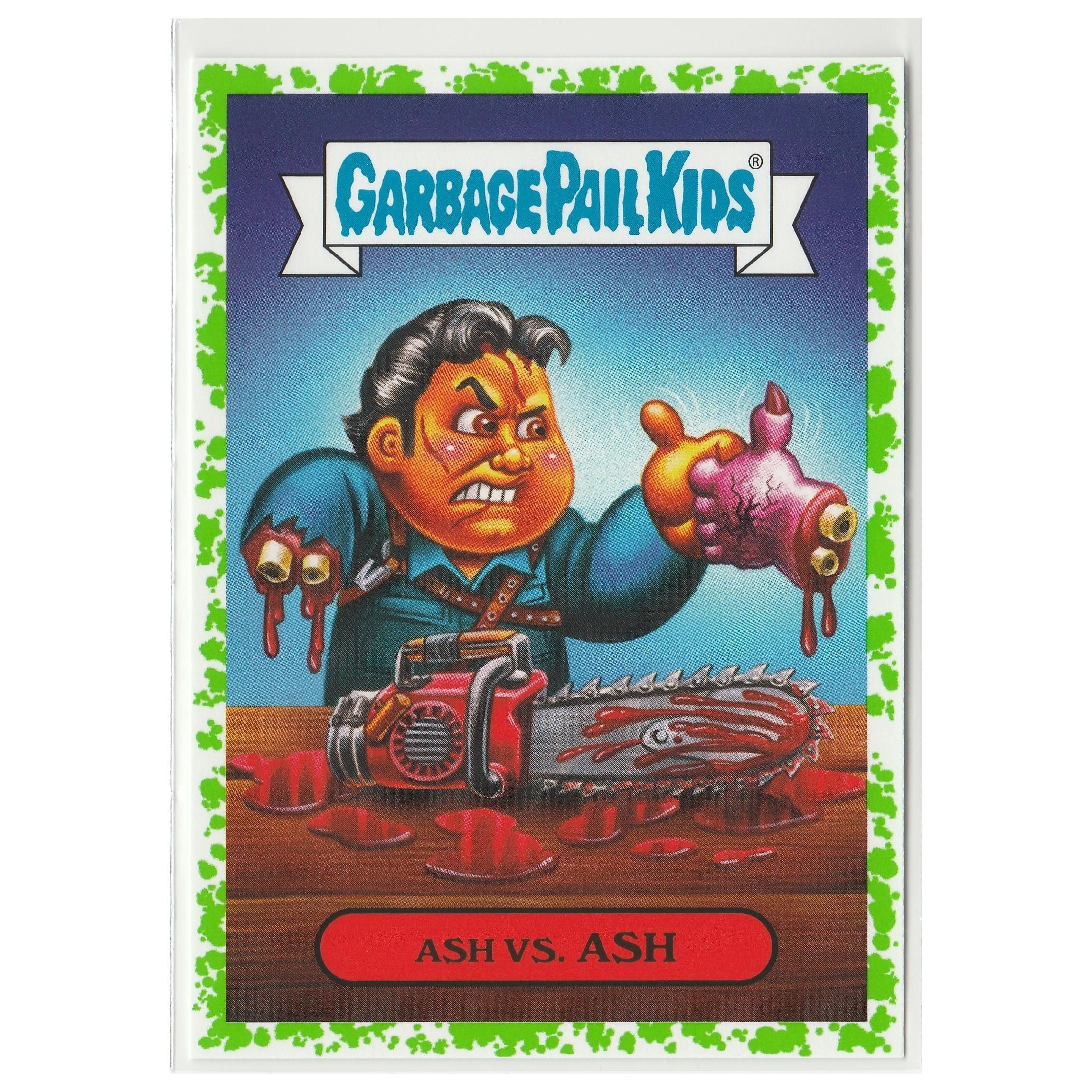 Garbage Pail Kids Ash vs. Ash '80s Horror Sticker #5b of 15 Green Puke ...