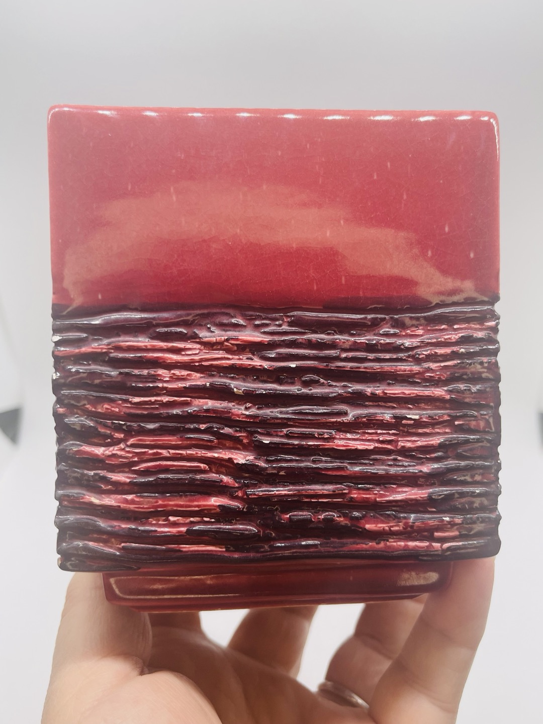 Mid-Century Modern Brutalist Planter Pattern by Aborn Elsinore Ceramics ...