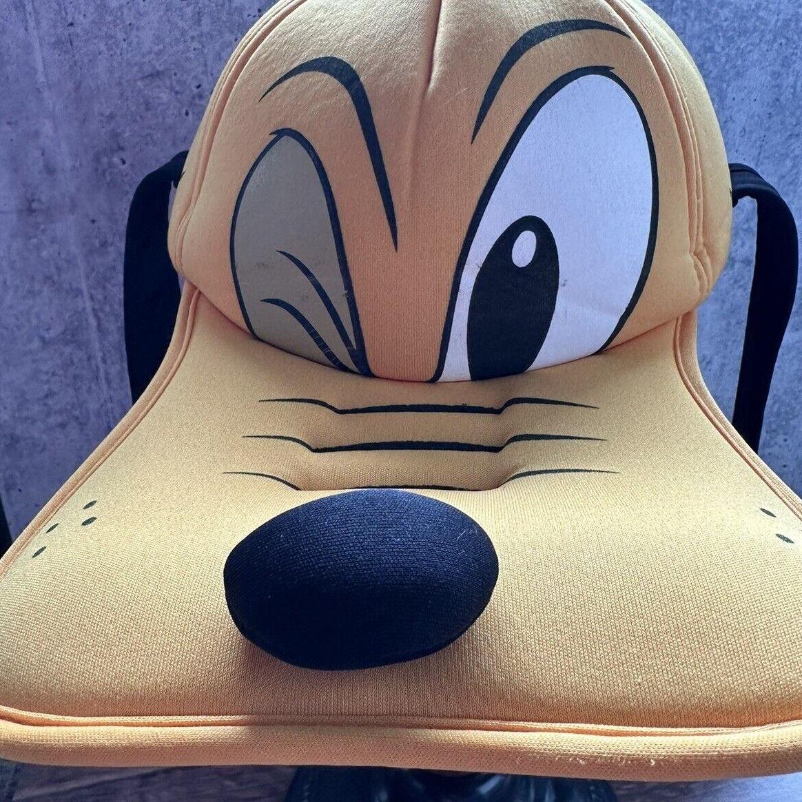 Disney Parks Pluto Souvenir Hat Cap Floppy Ears Stretch Back Adult Size