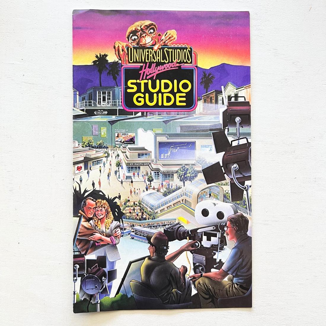 Universal Studios Hollywood Guide Map Pictorial Booklet Vintage 1990s