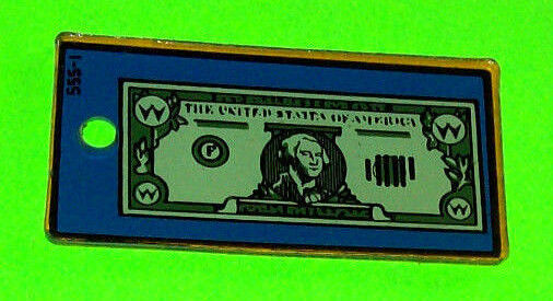 Millionaire Pinball Machine Plastic Promo Keychain Original Vintage