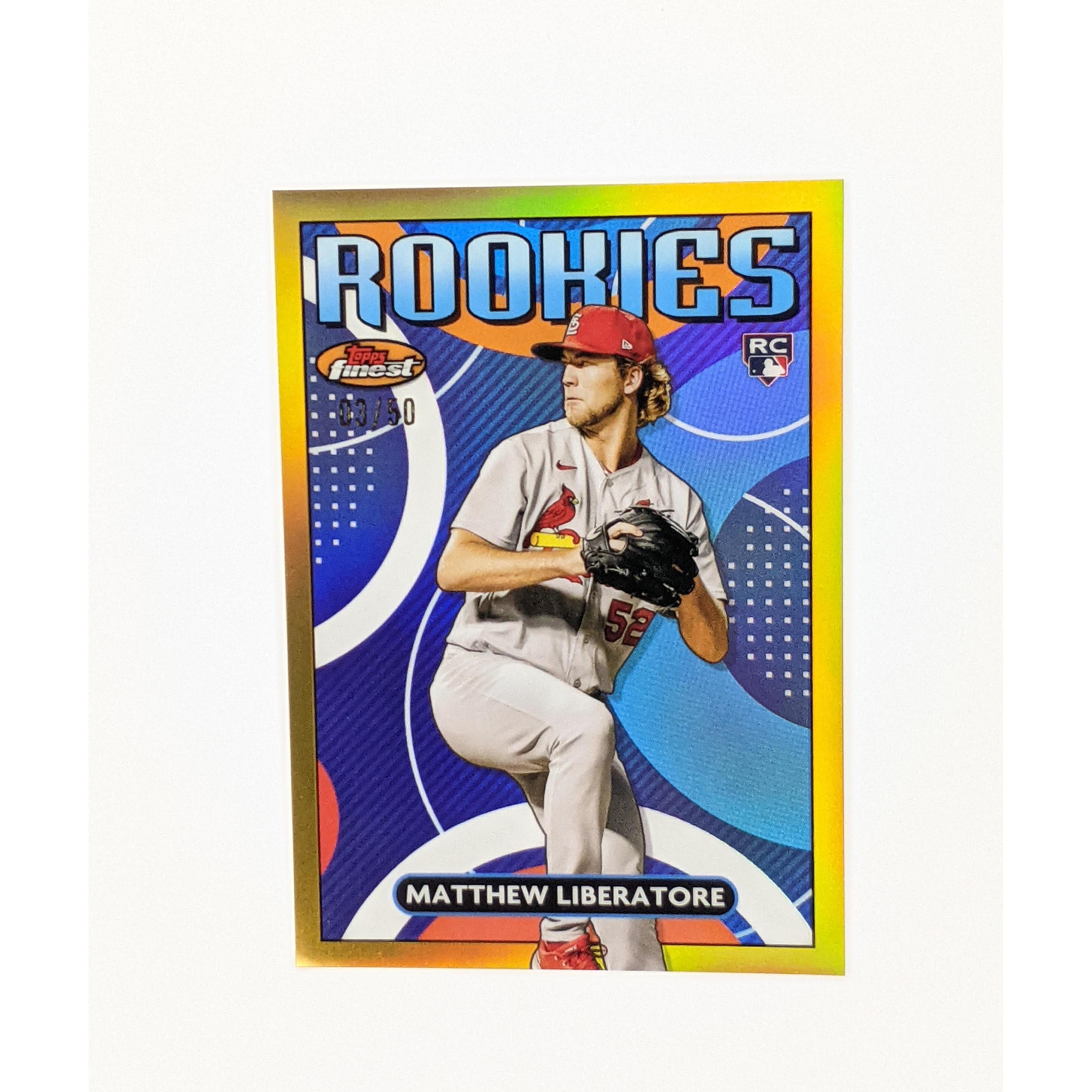 Matthew Liberatore 2023 Finest Rookies Gold /50 St Louis Cardinals