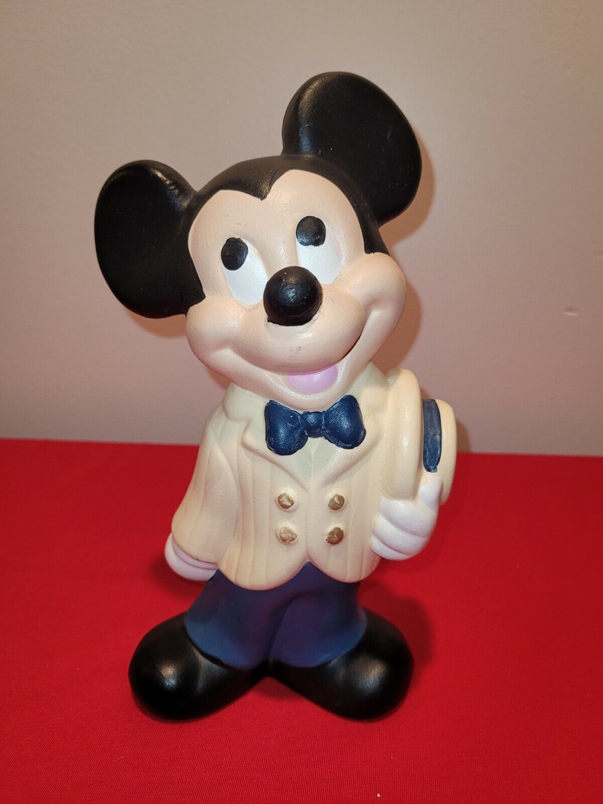 Vintage Walt Disney Productions Ceramic Mickey Mouse Quartet White Tux ...