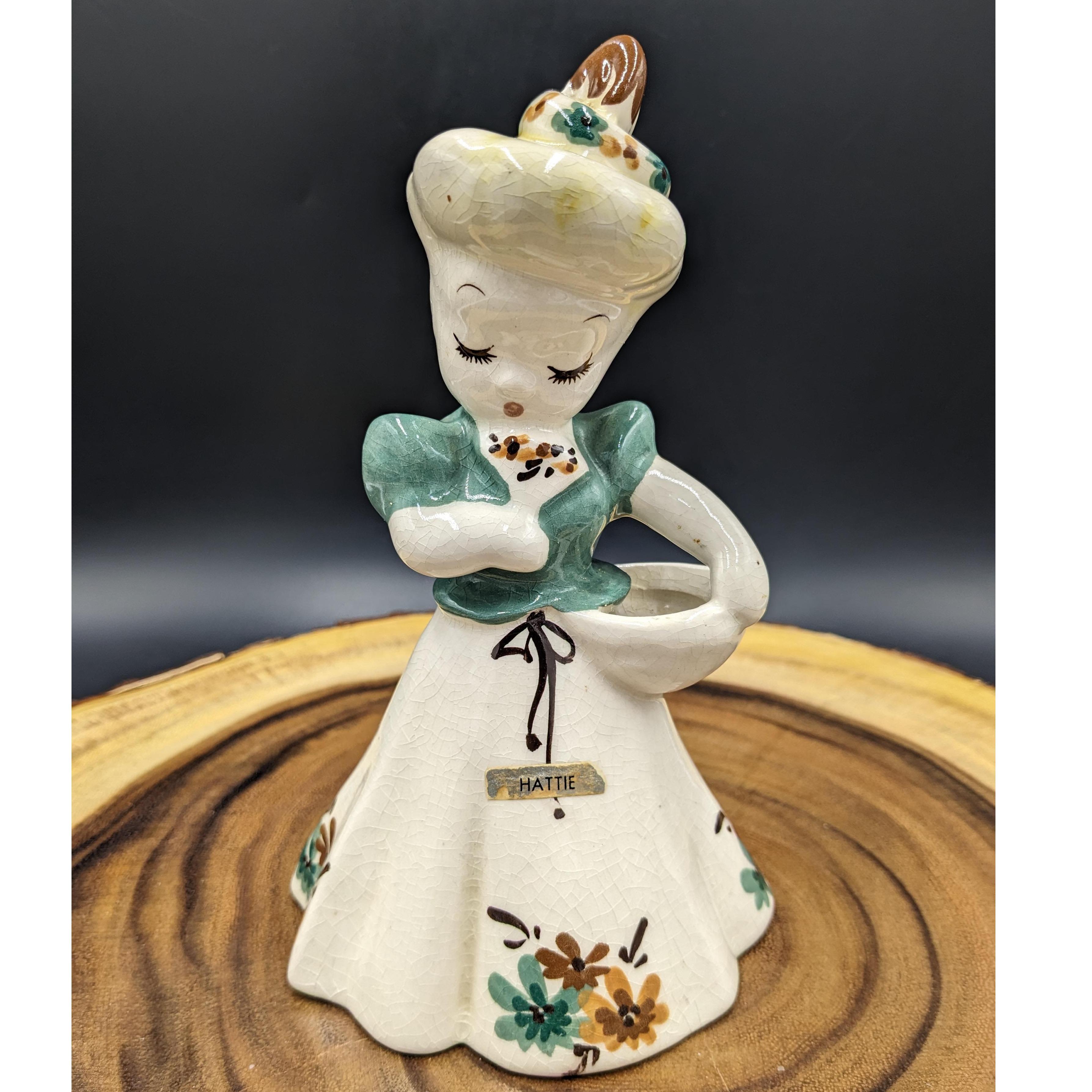 Vintage Dee Lee Art Hollywood California Ceramics "Hattie" Planter Figurine