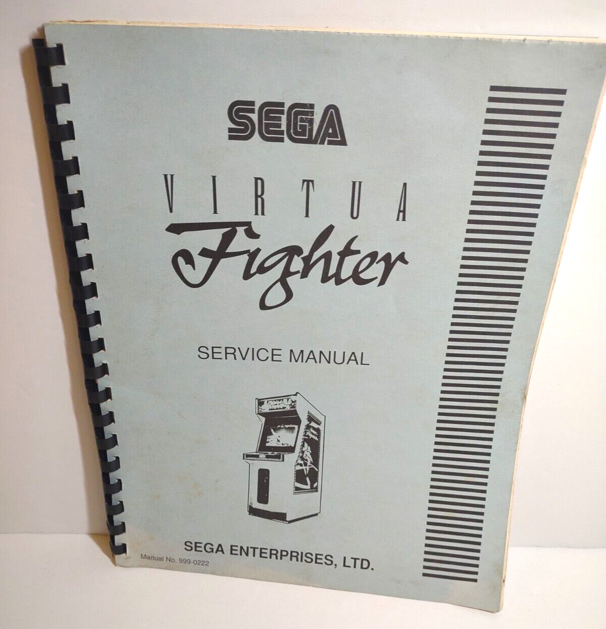 Virtua Fighter Arcade Game Manual Original 1993 Video With Foldout ...