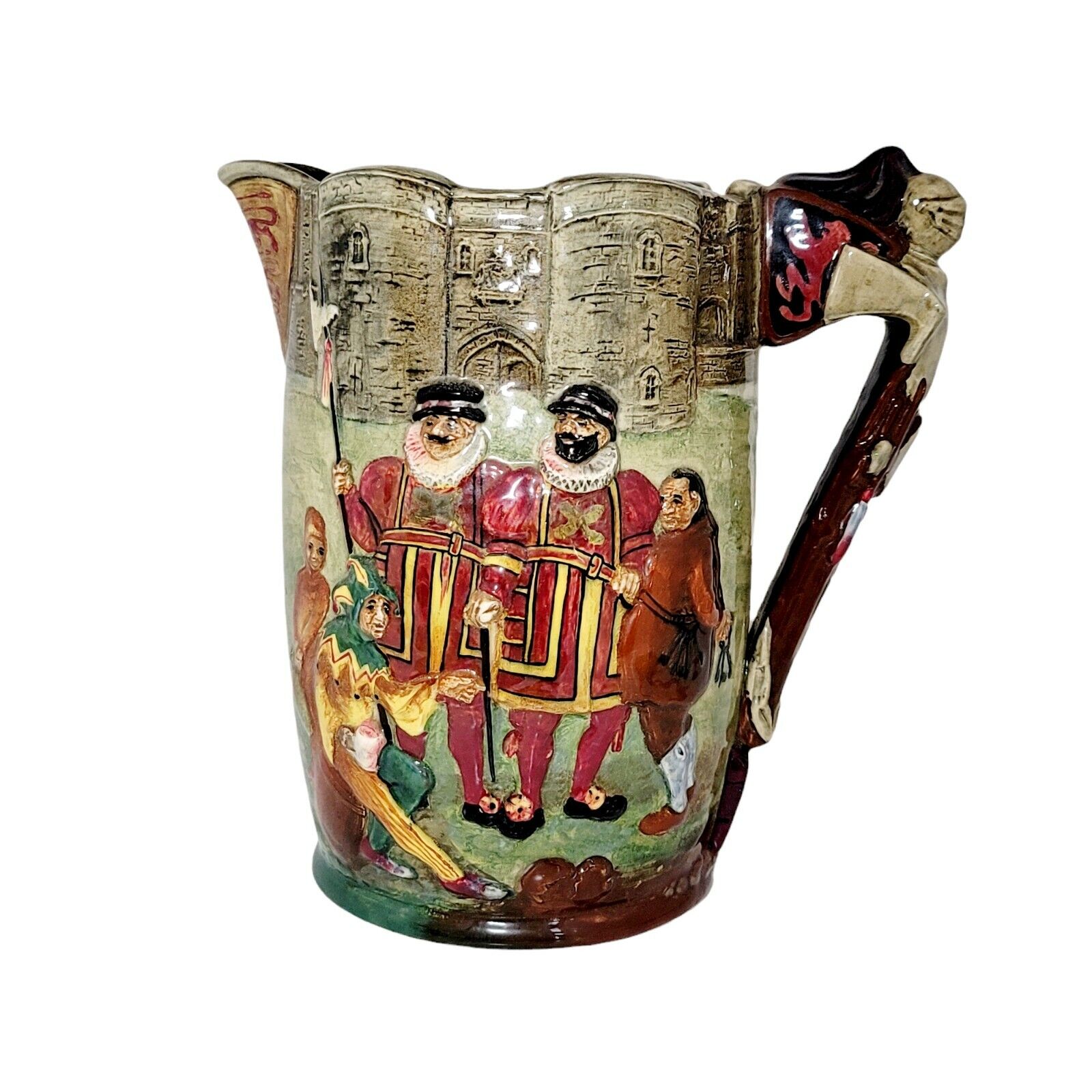 Rare Vintage Royal Doulton Tower Of London Jug Pitcher By Noke Fenton ...