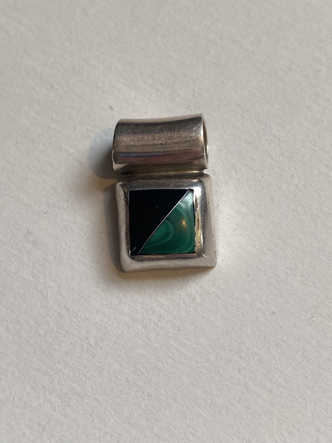 925 Mexico Onyx And Green Lapis pendent