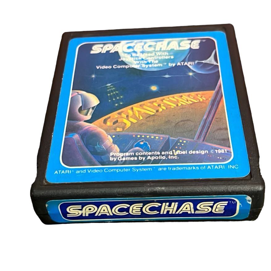 SPACECHASE 1981 Atari Video Game Cartridge Vintage