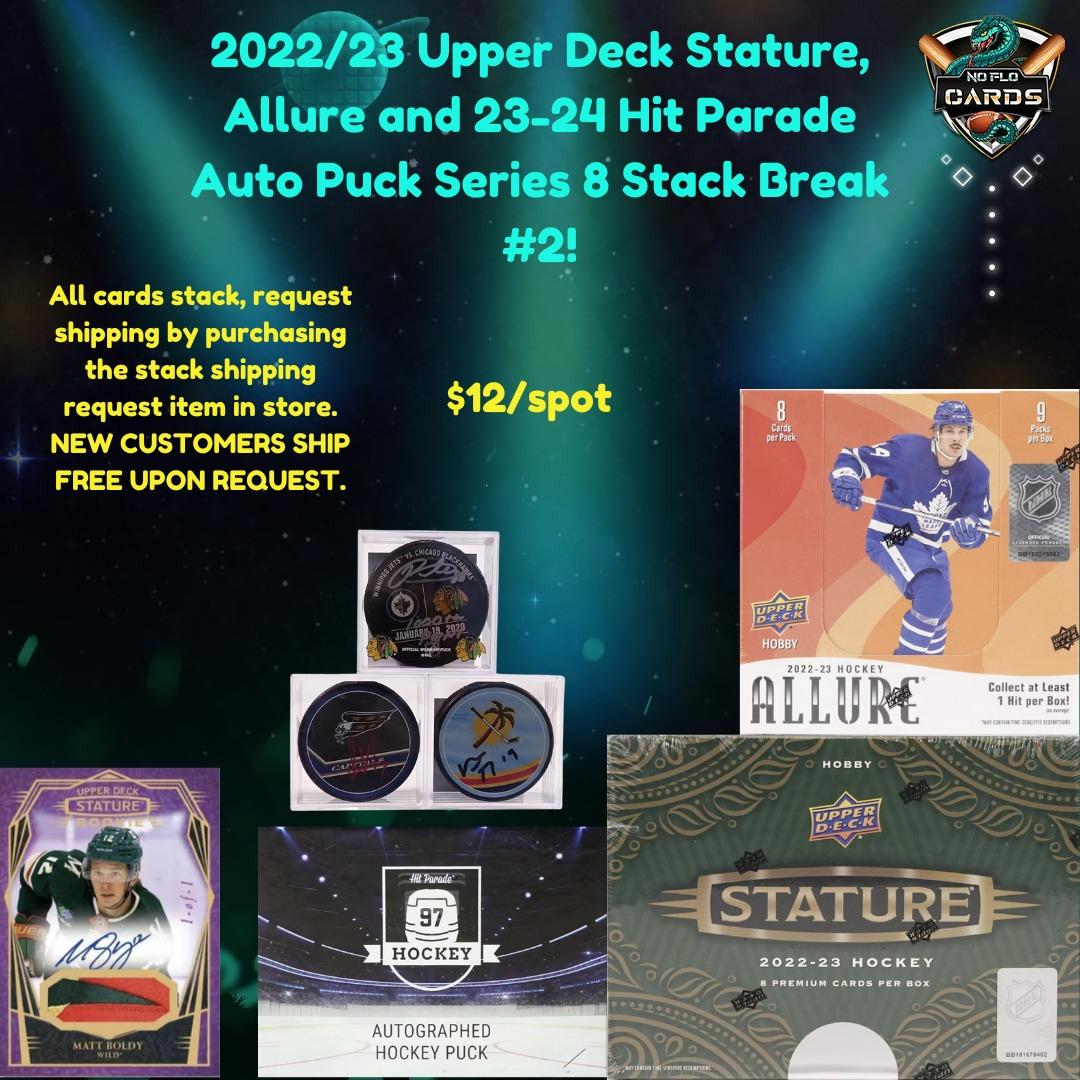 2022/23 Upper Deck Stature, Allure and 23-24 Hit Parade Auto Puck ...