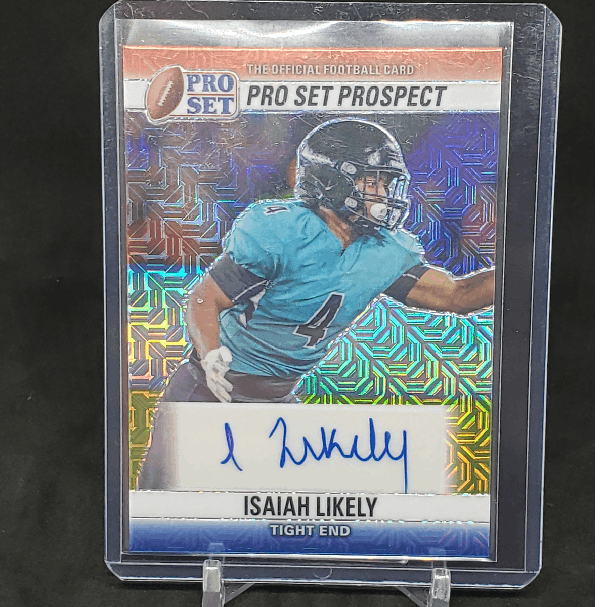 Isiah Likely Pro Set Auto RWB Mojo /3 Ravens