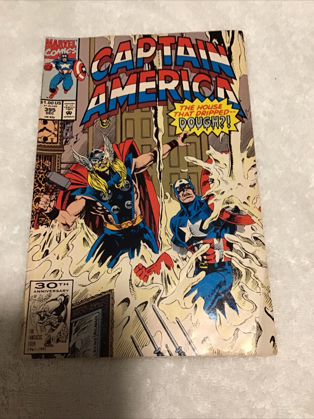 Captain America #395 (1991 Marvel) Doughboy returns Thor Red Skull