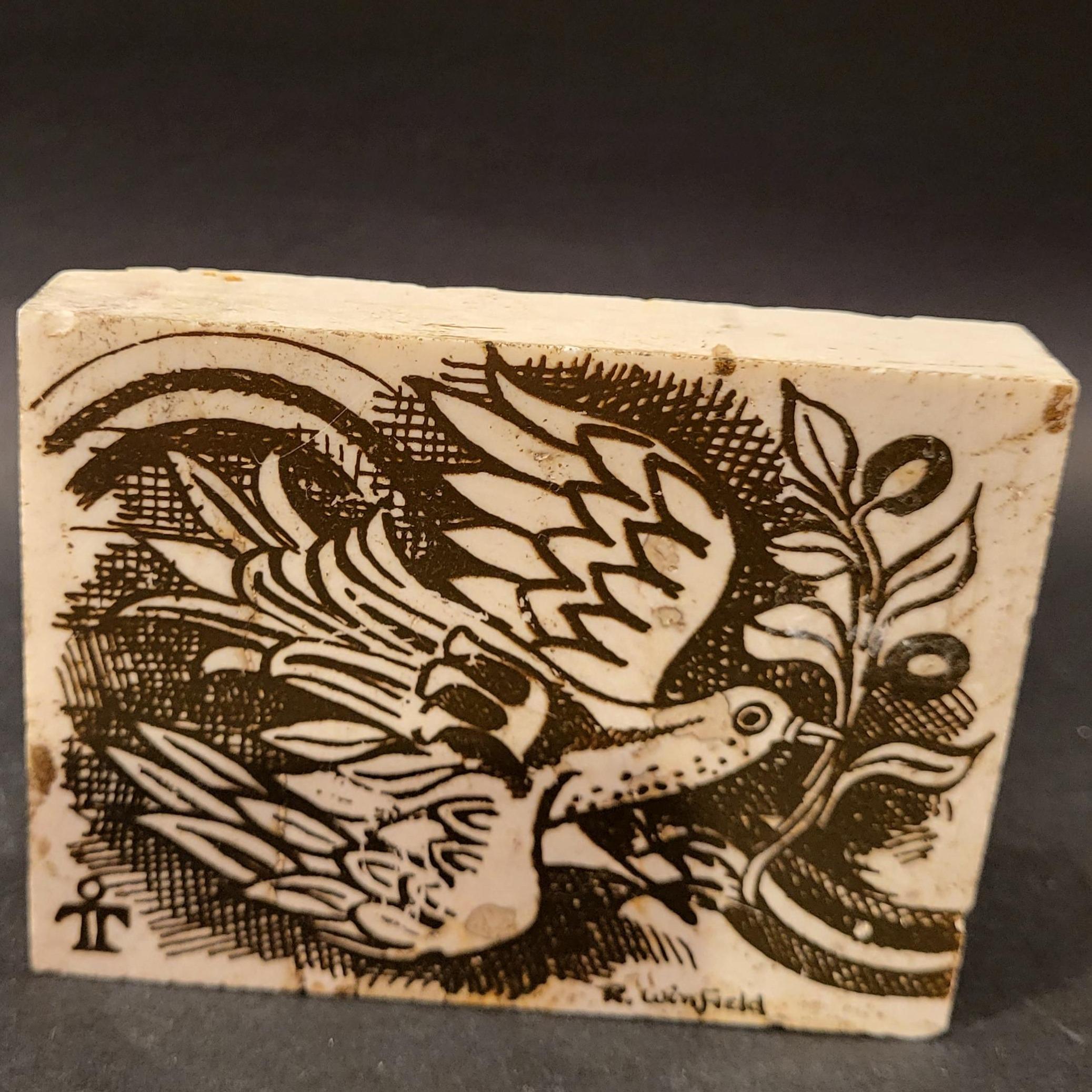 Vintage Art Stone Signed - Rodney Winfield