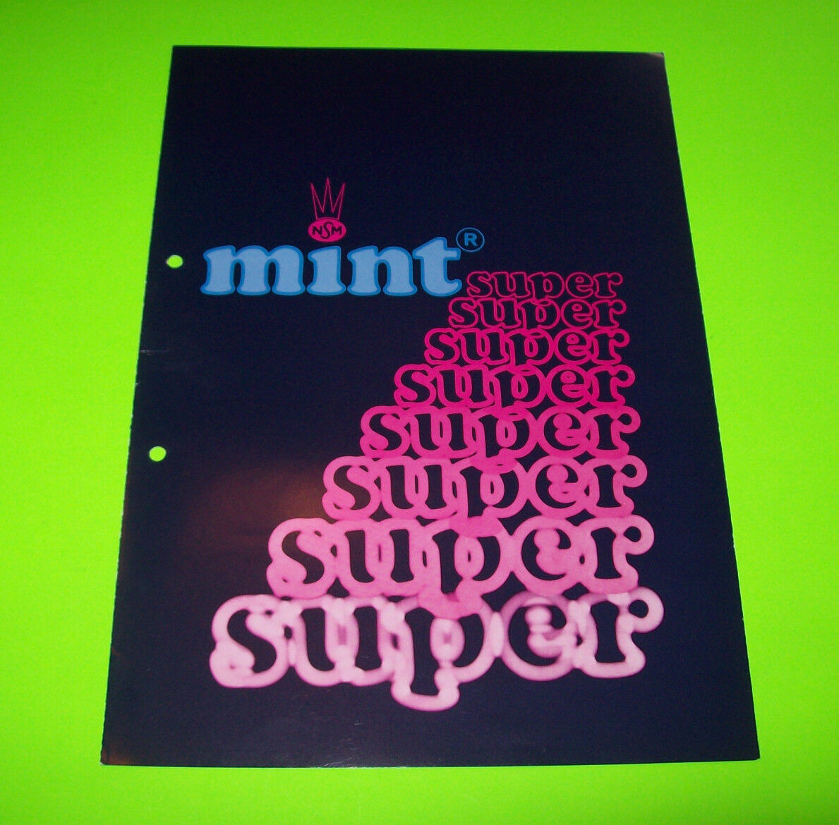 NSM Mint Super Vintage Original Slot Machine Promo Artwork Sheet German ...
