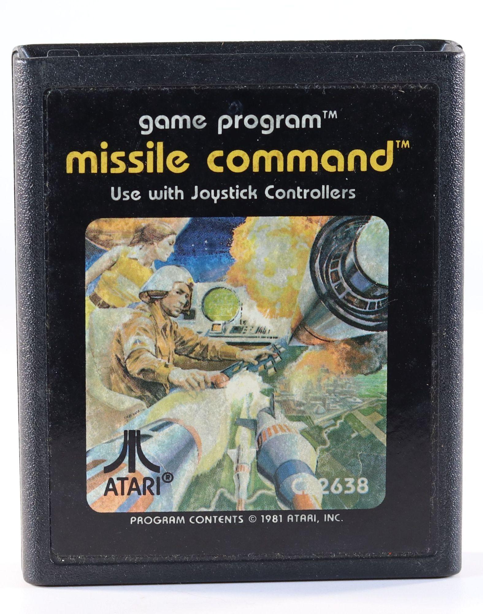 Atari 2600 Game Vintage Missile Command 1980 NTSC