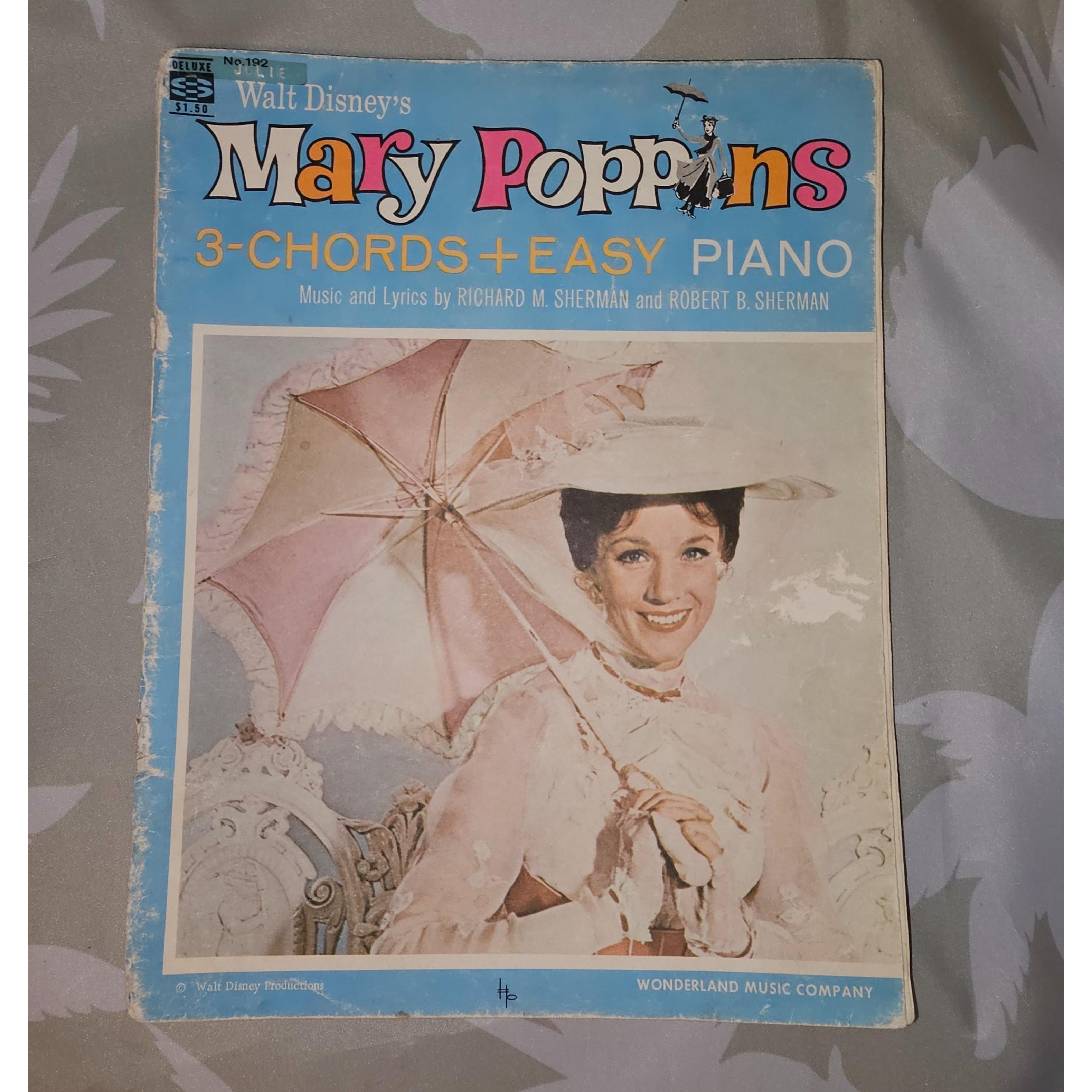 Walt Disney's Mary Poppins 3-Chords Easy Piano Book