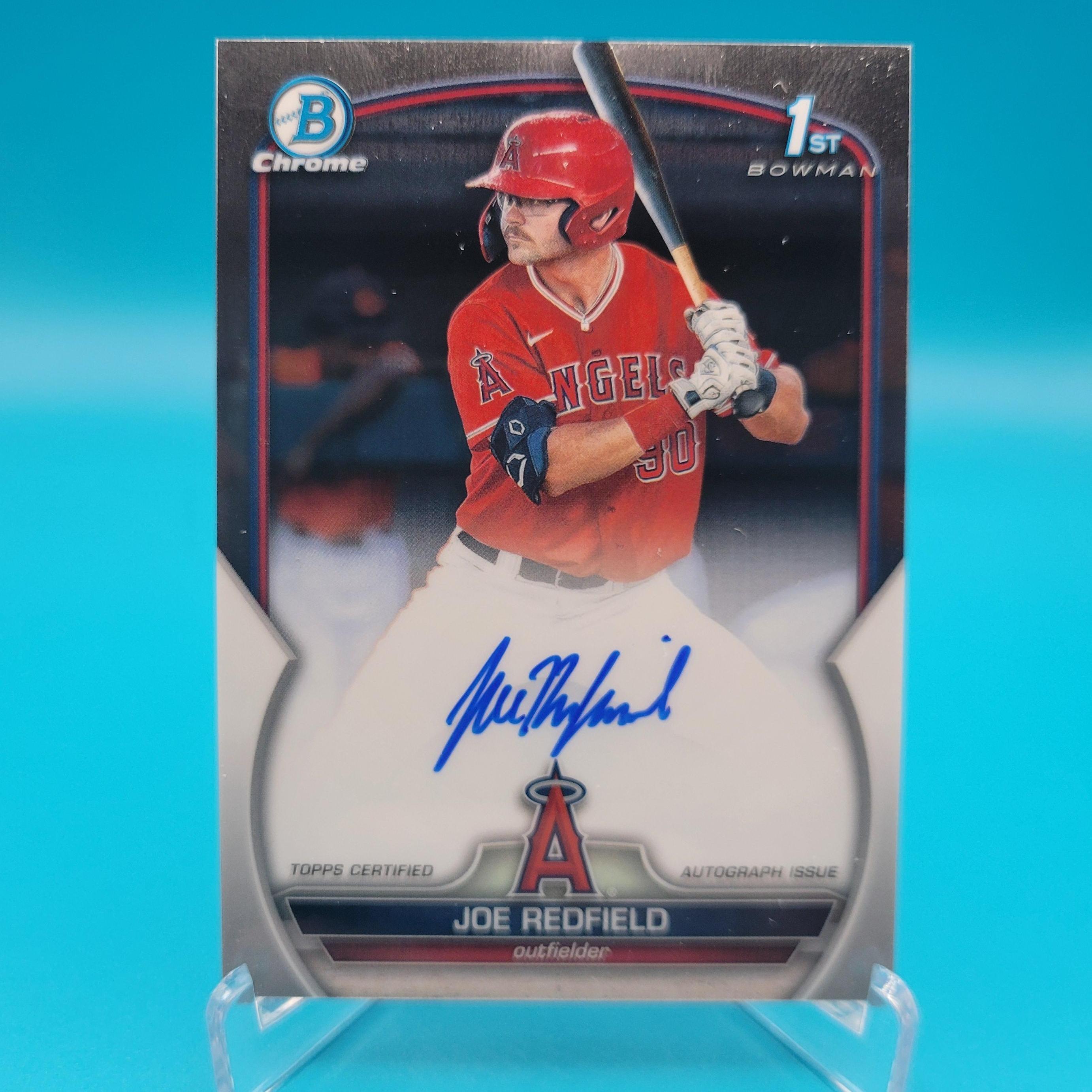Joe Redfield 2023 Bowman Draft Chrome Autograph Los Angeles Angels