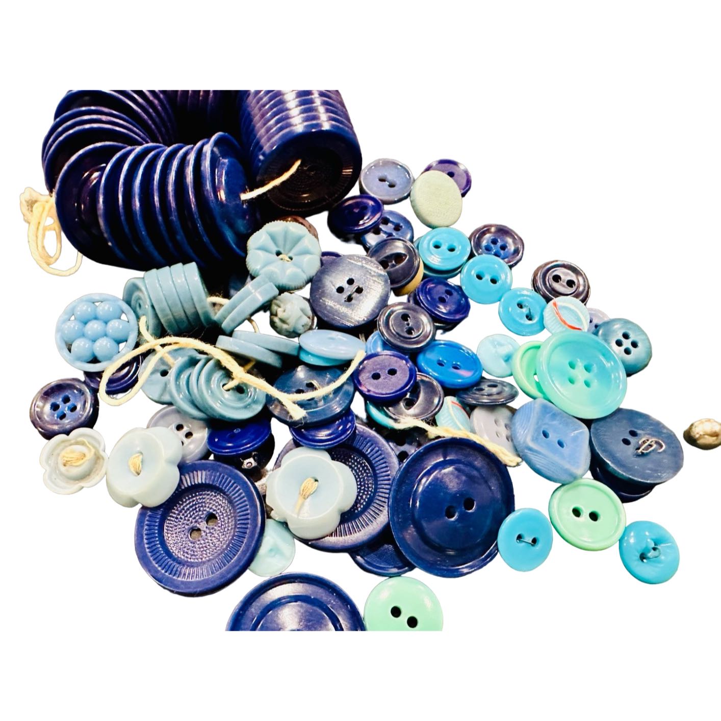 Blue - Vintage Button Bundles! Sewing|Arts &Crafts|Button Jar