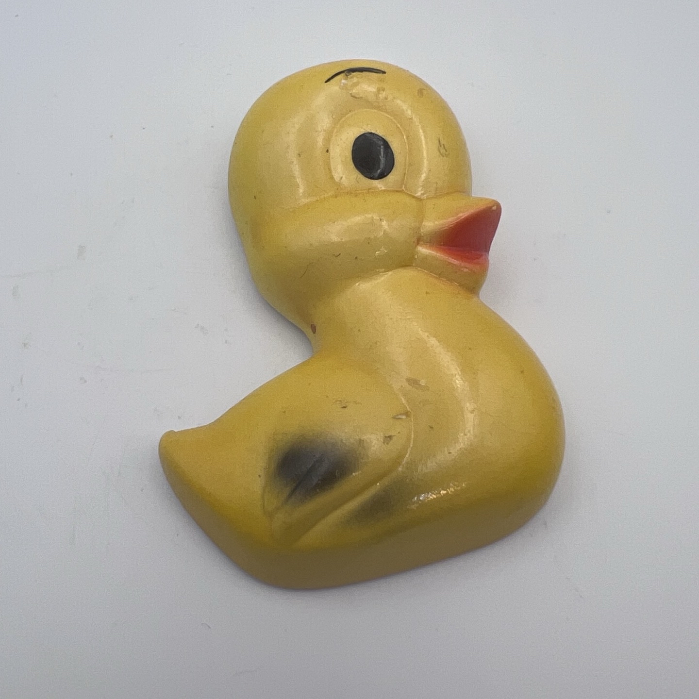 Little Chalkware Or Plaster Duck With Hanger 2.25”x 3”