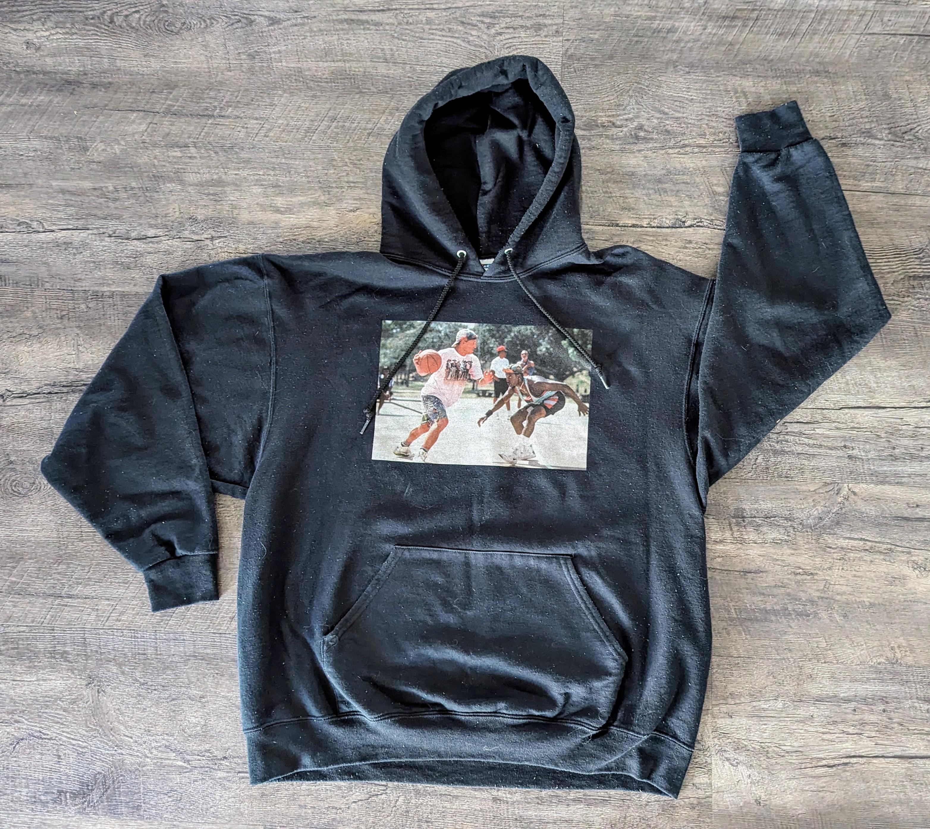 White Men Can't Jump Billy Hoyle Sidney Deane Jerzees Black Hoodie Size XL