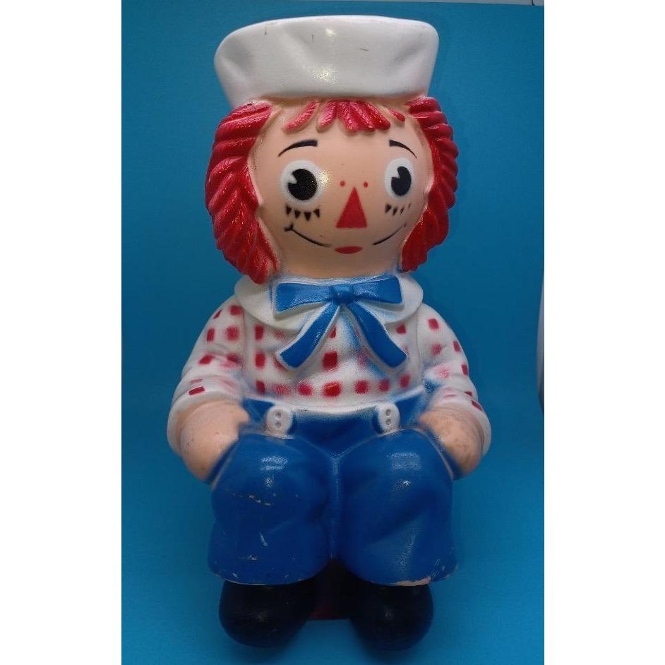 Vintage 1972 Raggedy Andy Bank The Bobbs Merrill Co Plastic