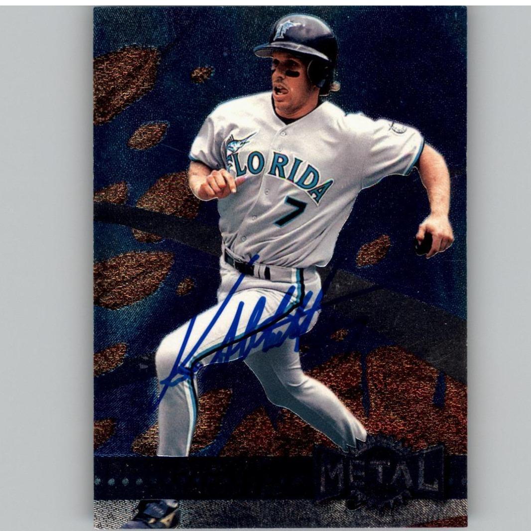 Signed Florida Marlins 1996 Fleer Metal Universe Baseball Card - Player ...