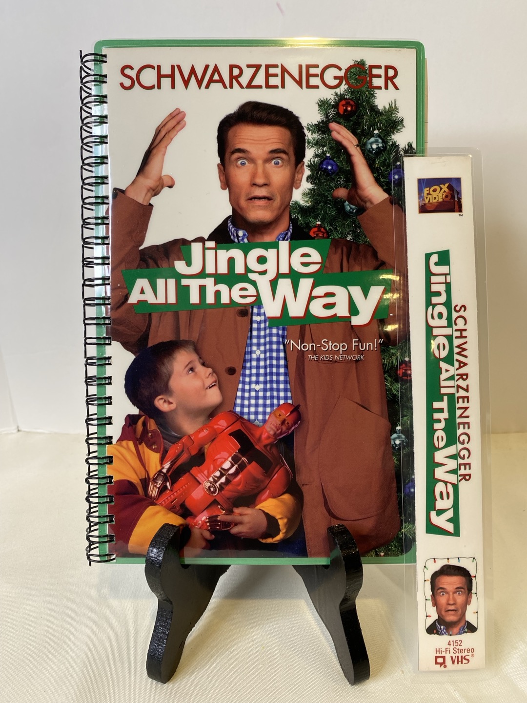 Jingle All The Way VHS Box Notebook And Bookmark