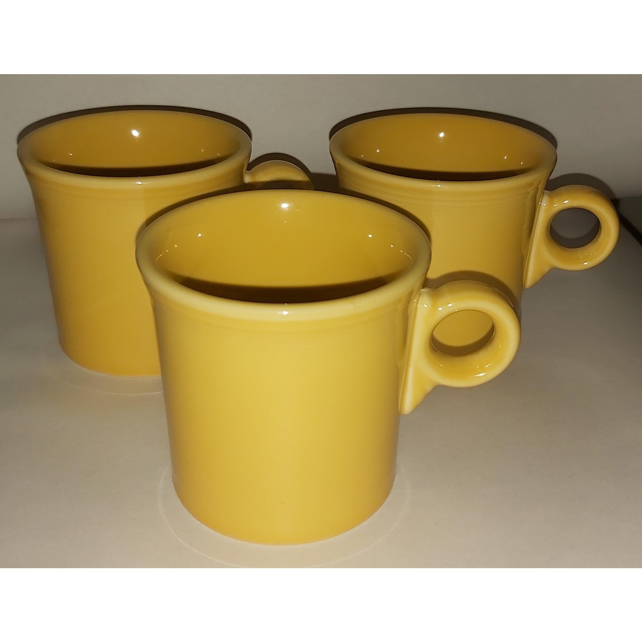 Fiestaware Tom And Jerry Yellow Mugs