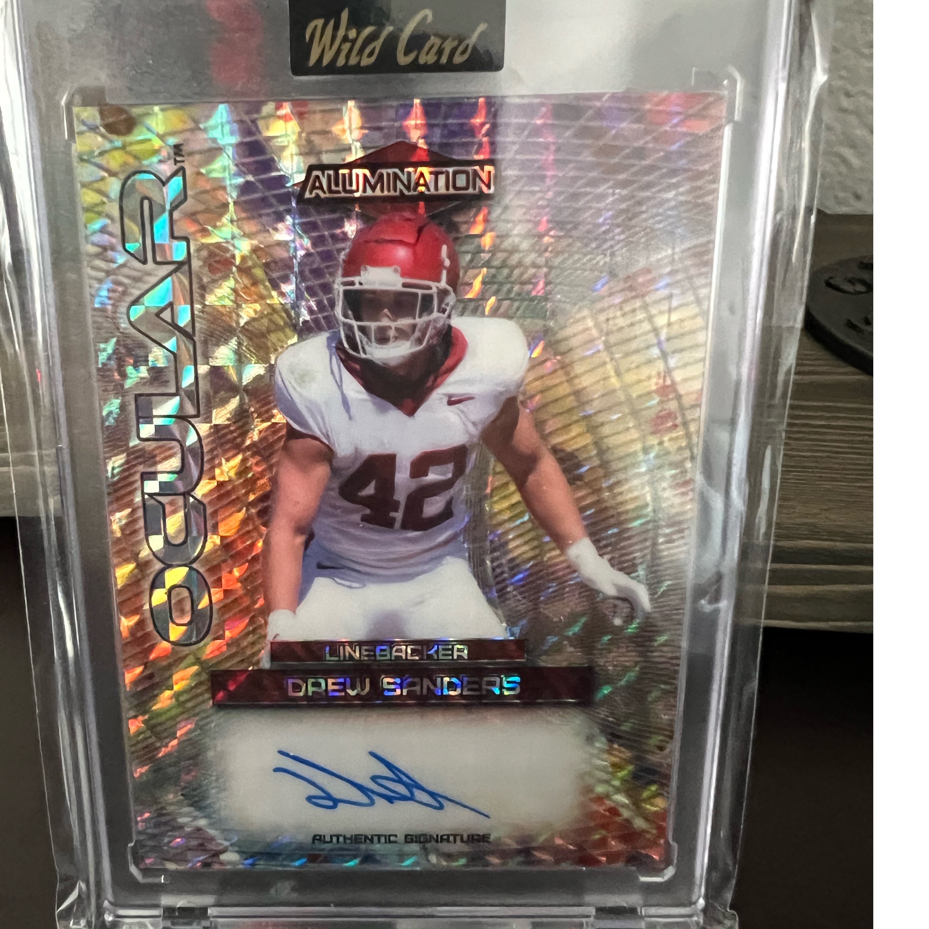 Drew Sanders 4/5 Ocular 2023 Wild Card Alumination Arkansas Razorbacks ...