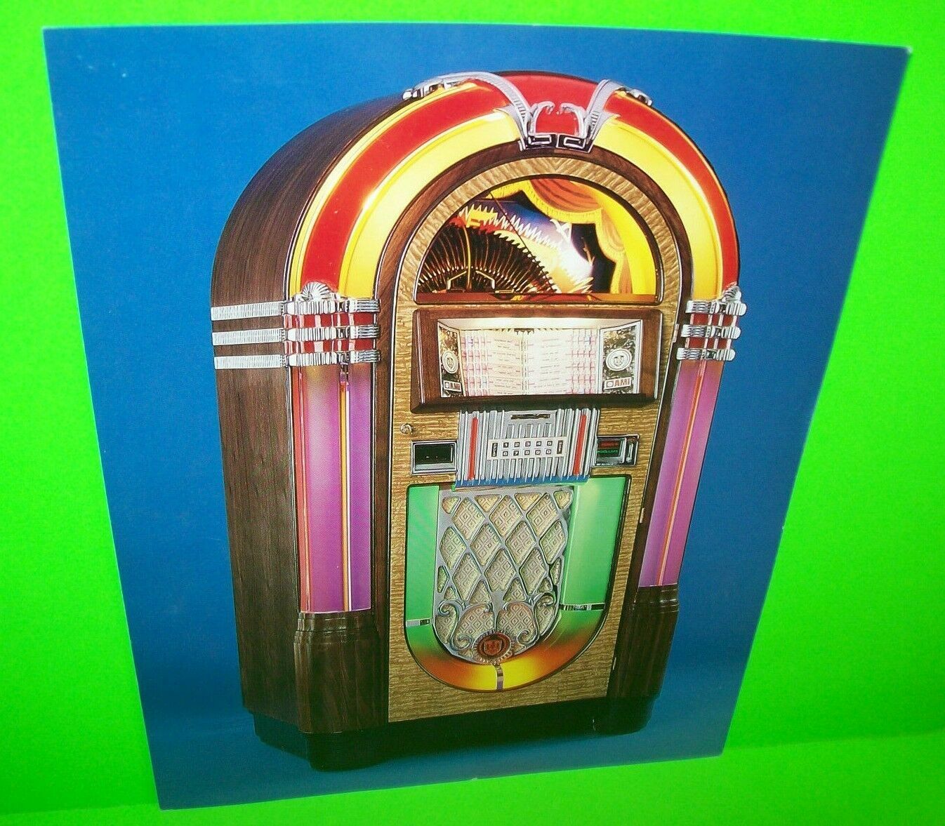 Rowe The Bubbler Jukebox FLYER Original Phonograph Music Unused 1988 ...