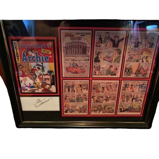 Archie Comic print signed Hal Sutherland Filmation Founder